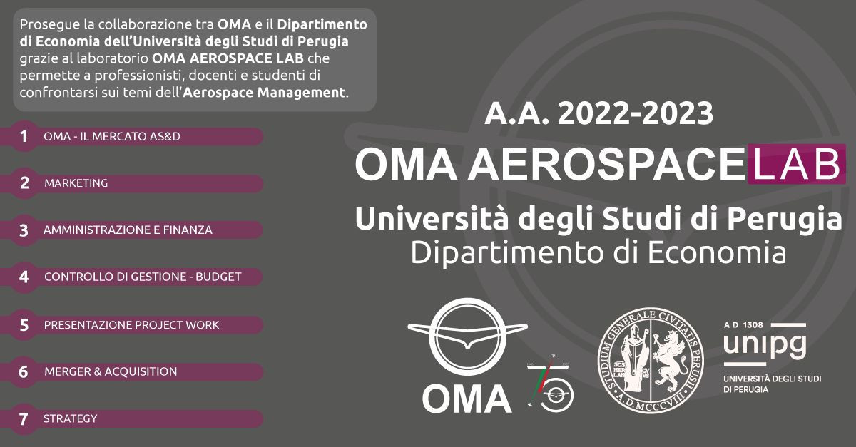 Riparte il progetto OMA AEROSPACE LAB Riparte il progetto OMA AEROSPACE LAB